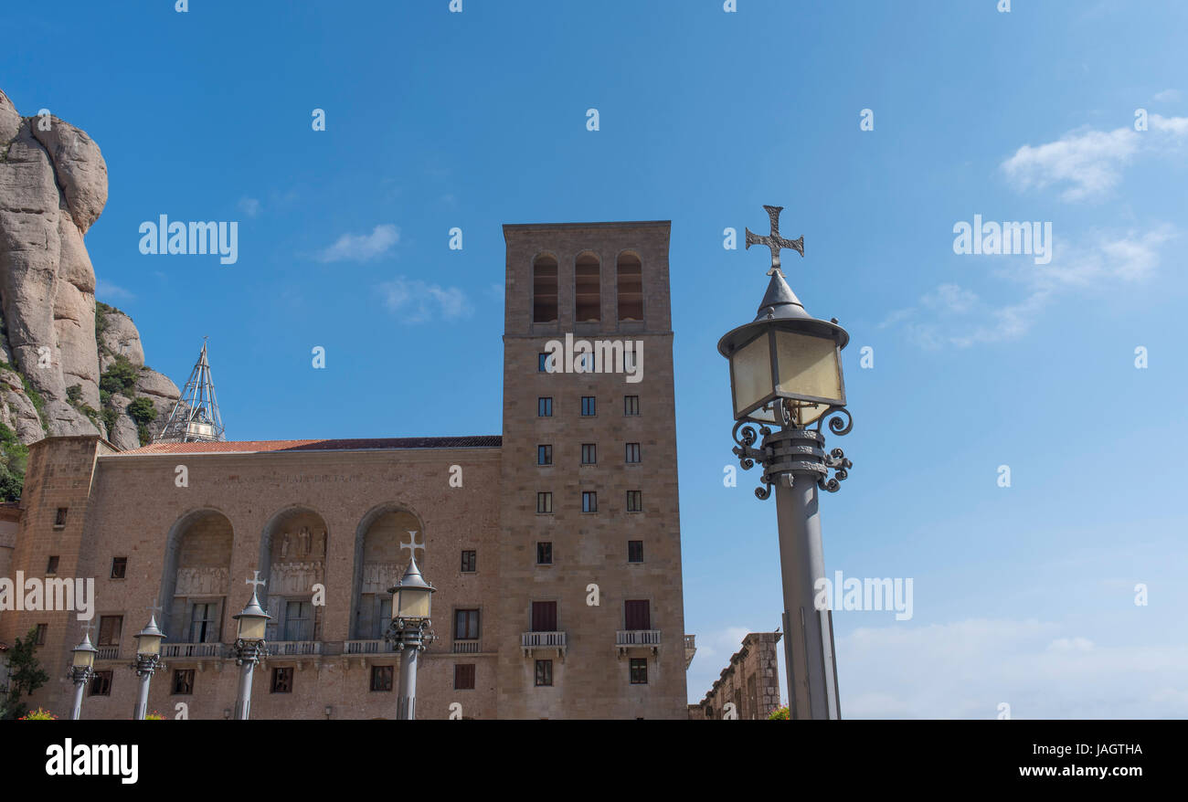 Santa Maria de Montserrat, Montserrat, Barcelona, Spain Stock Photo - Alamy
