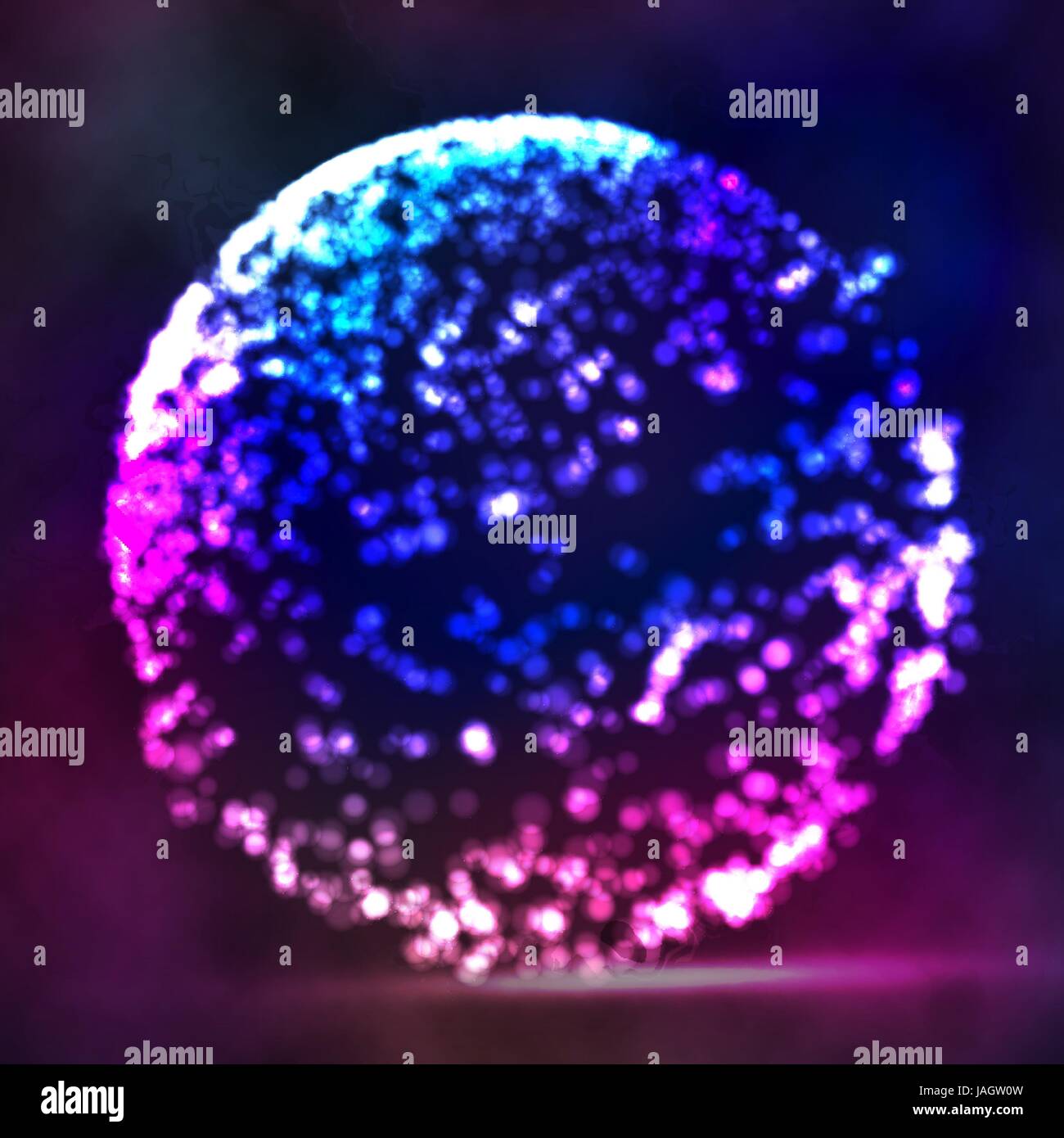 Dots Array And Lines. Vector Illustration. Big Data Visualization Stock ...