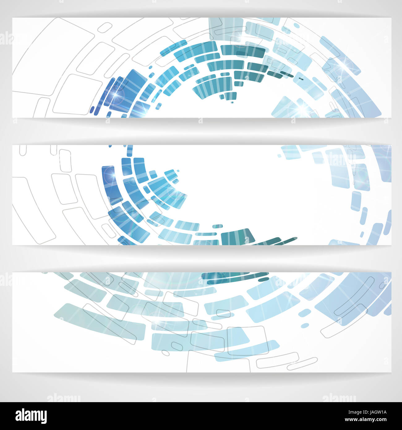 Abstract Blue Banner. Vector Illustration. Eps 10 Stock Photo - Alamy