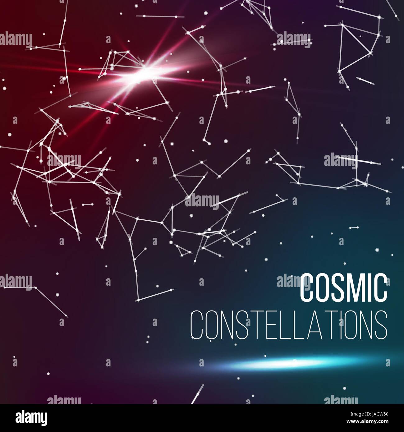 Red starfield space galaxy background Stock Vector Images - Alamy