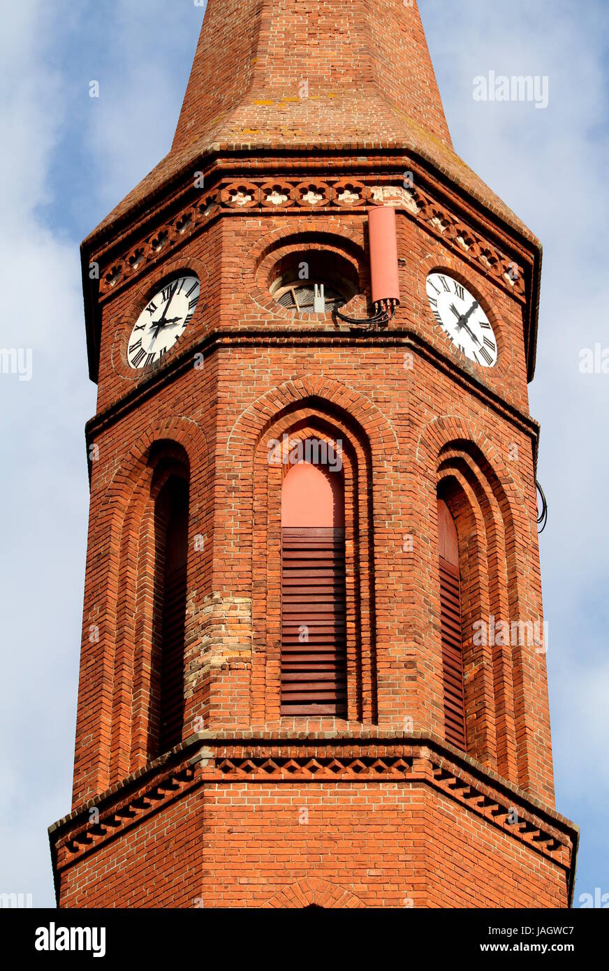 neo-gothic church in misdroy Stock Photo - Alamy