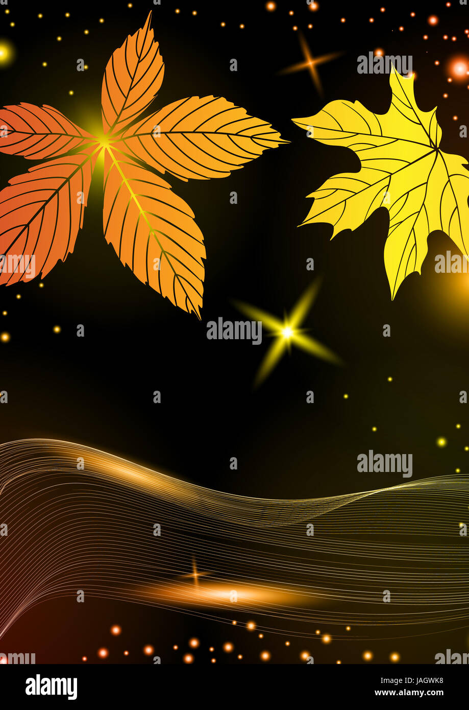 Abstract Autumn Background. Vector Illustration. Eps 10 Stock Photo - Alamy