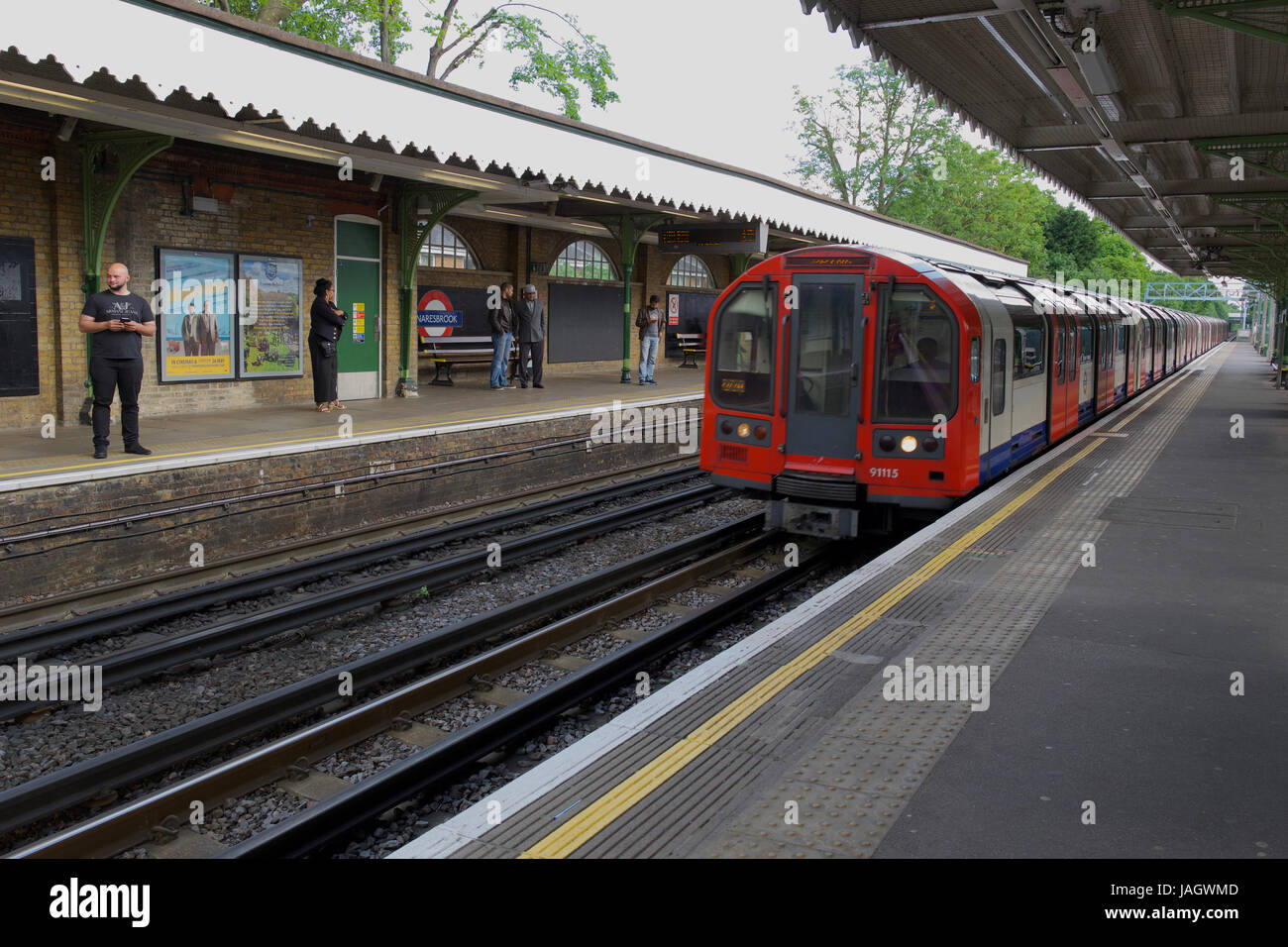 Central line tube train hi-res stock photography and images - Alamy