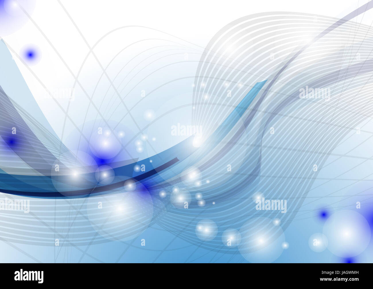 Blue Wave Abstract Background. Vector Illustration. Eps 10 Stock Photo ...