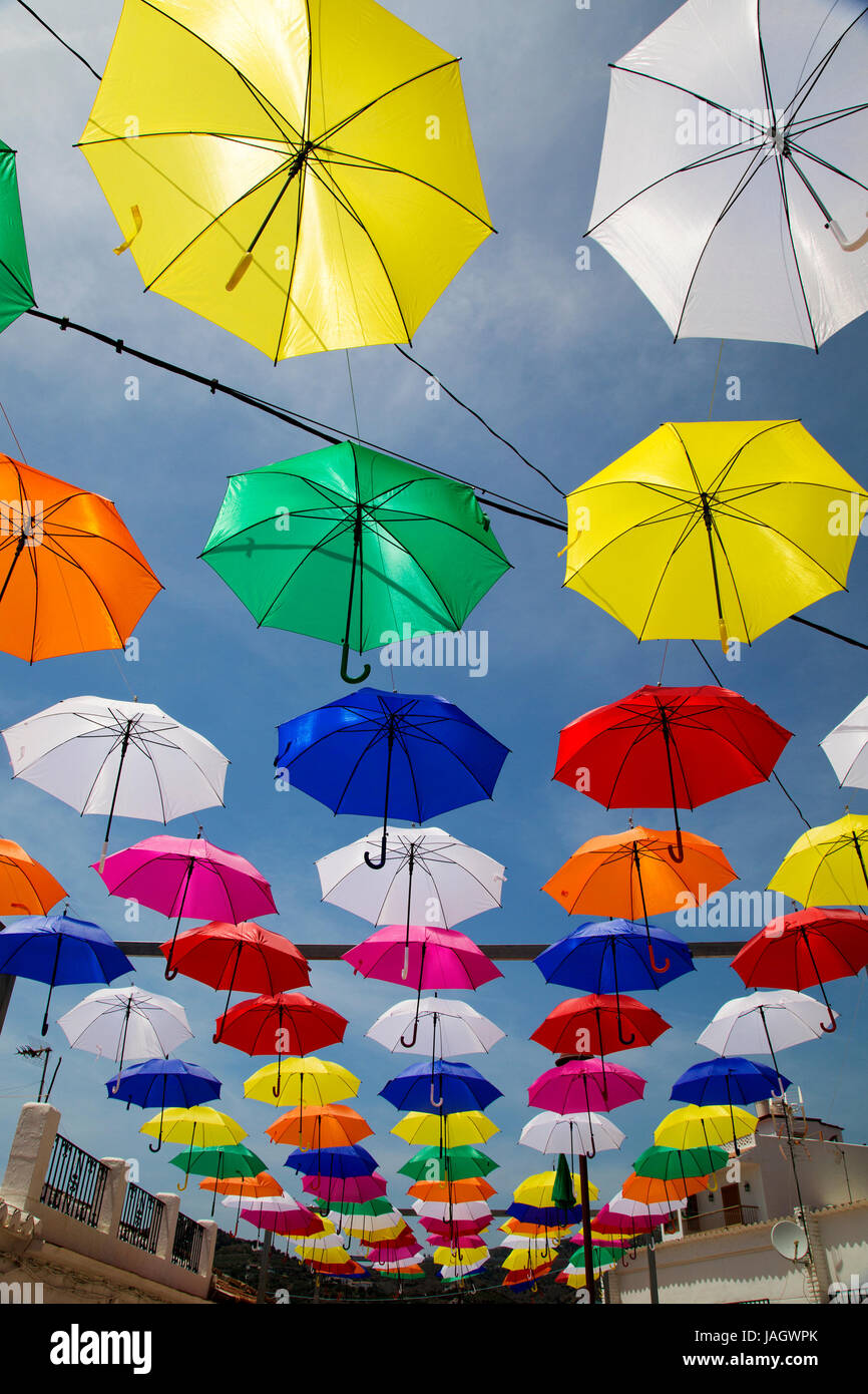 Brightly Coloured Umbrellas Stock Photos & Brightly Coloured Umbrellas ...