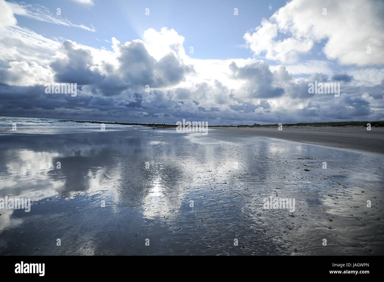 North sea shore in Jutland, Denmark Stock Photo - Alamy