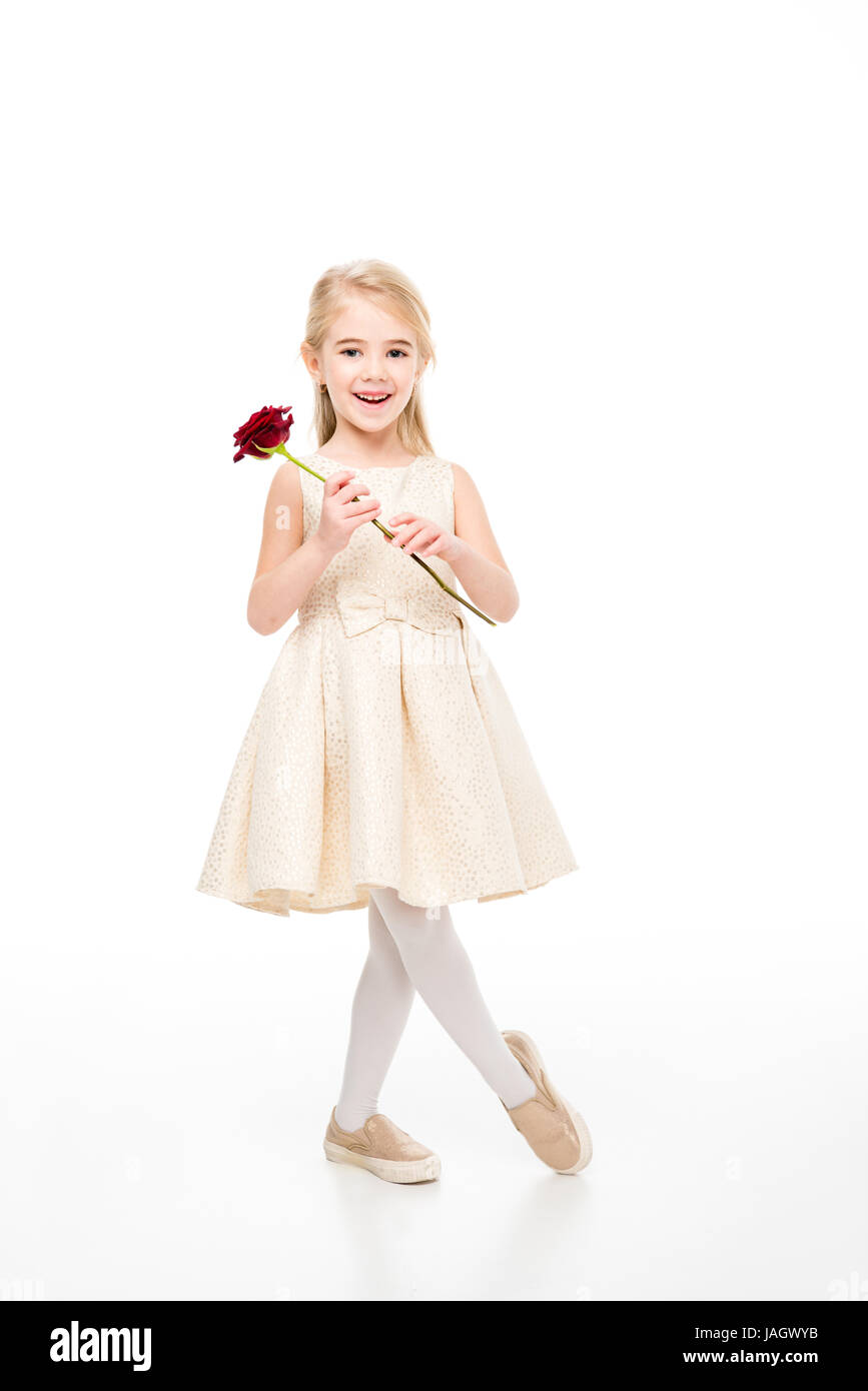 Beautiful girl holding rose hi-res stock photography and images - Alamy