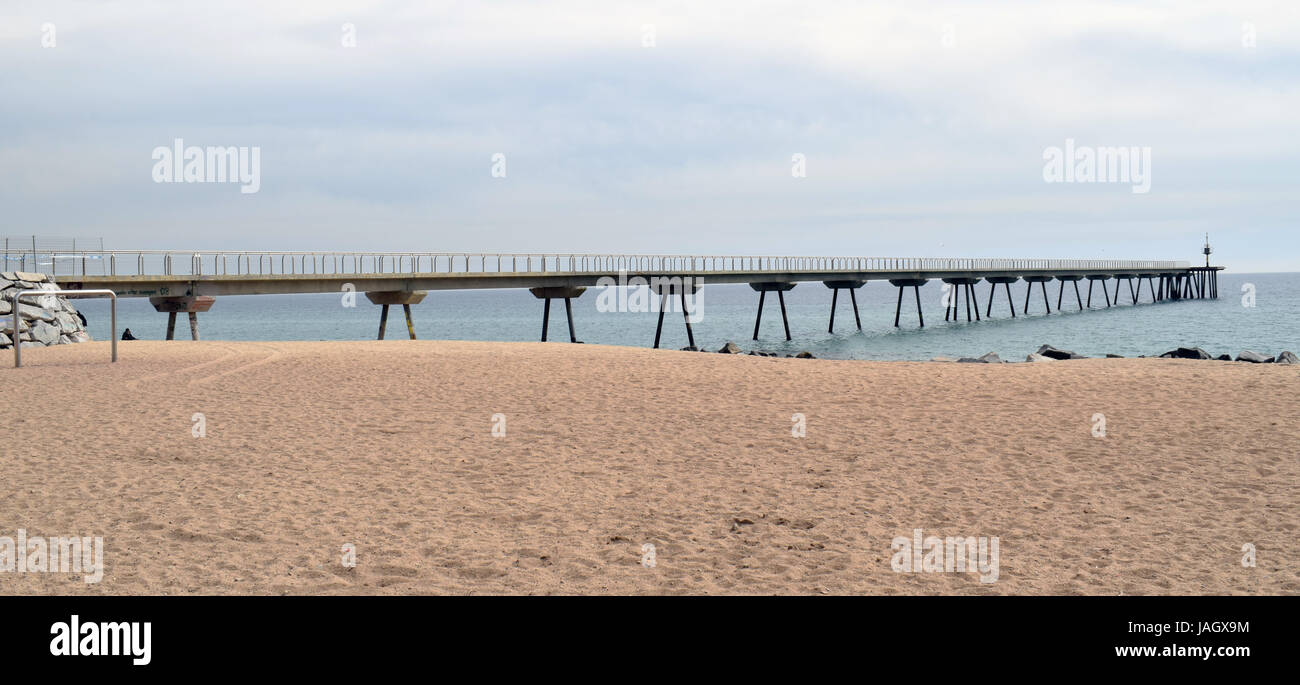 Bridge over the sea Stock Photo - Alamy