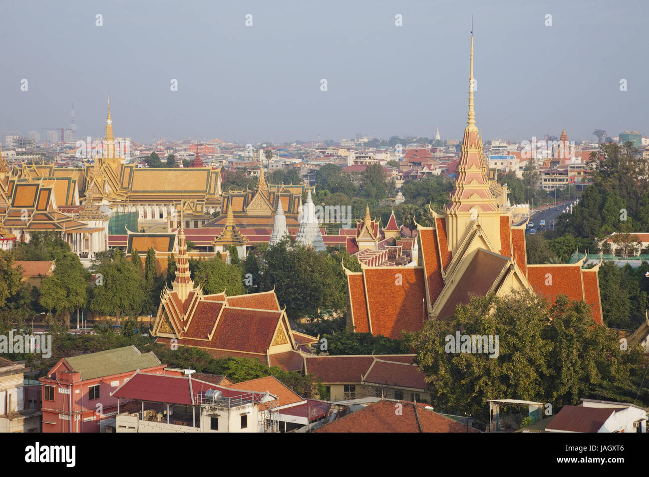 Cambodia,Phnom Penh,town overview Stock Photo - Alamy