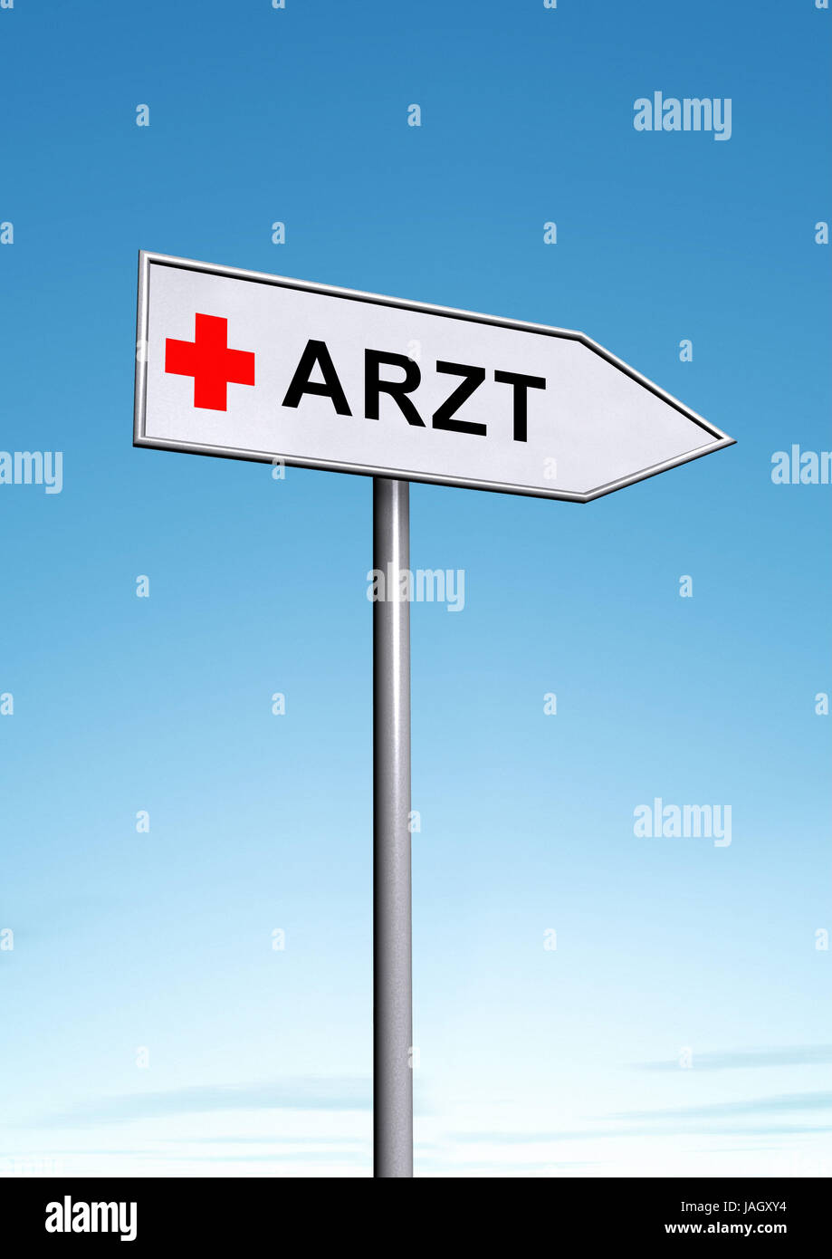 Doctor sign red cross hi-res stock photography and images - Alamy