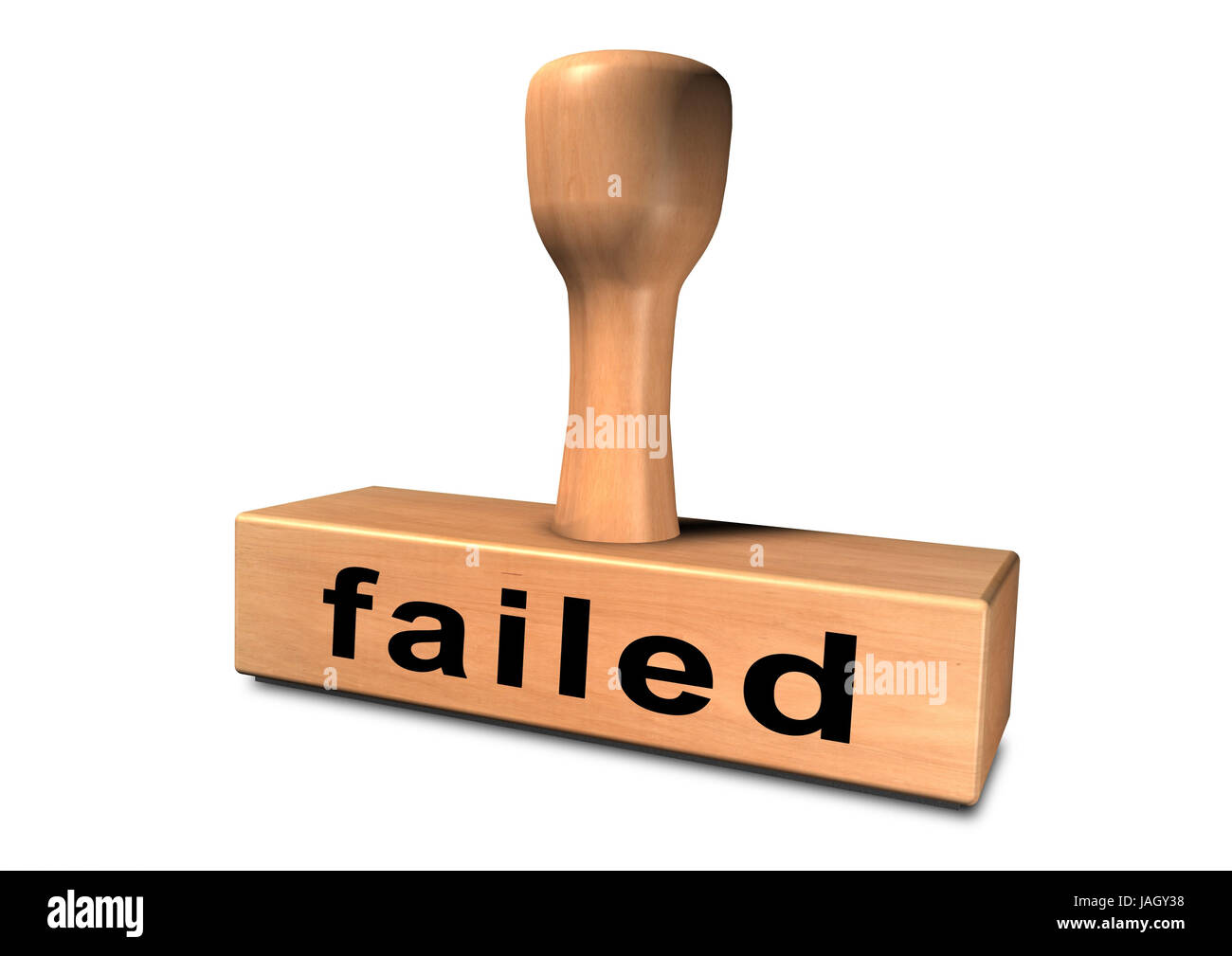 Failing F Stamp On Paper