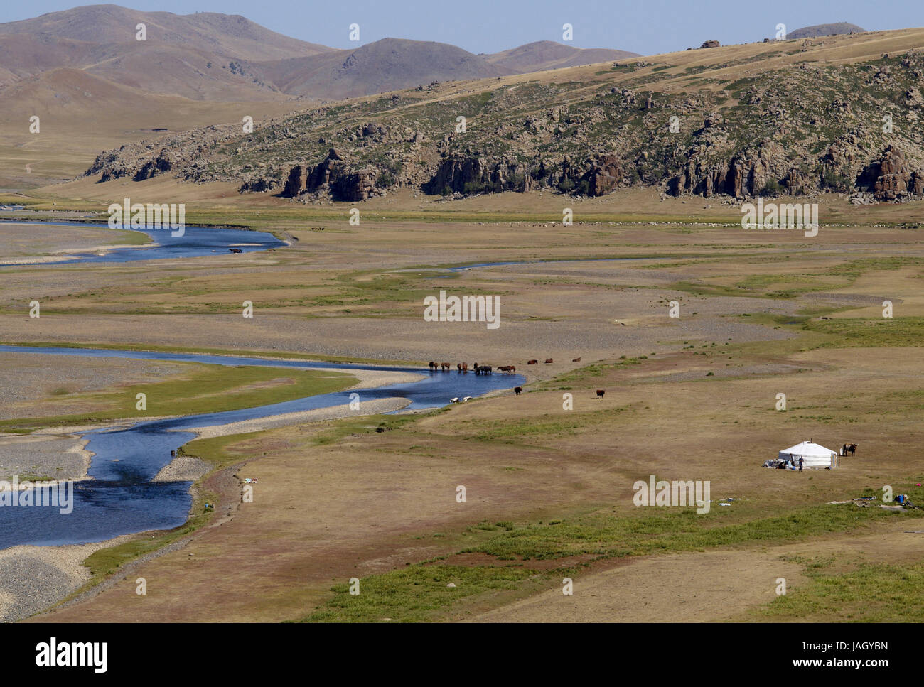 Mongolia,Central Asia,Ovorkhangai province,historical Orkhon valley ...