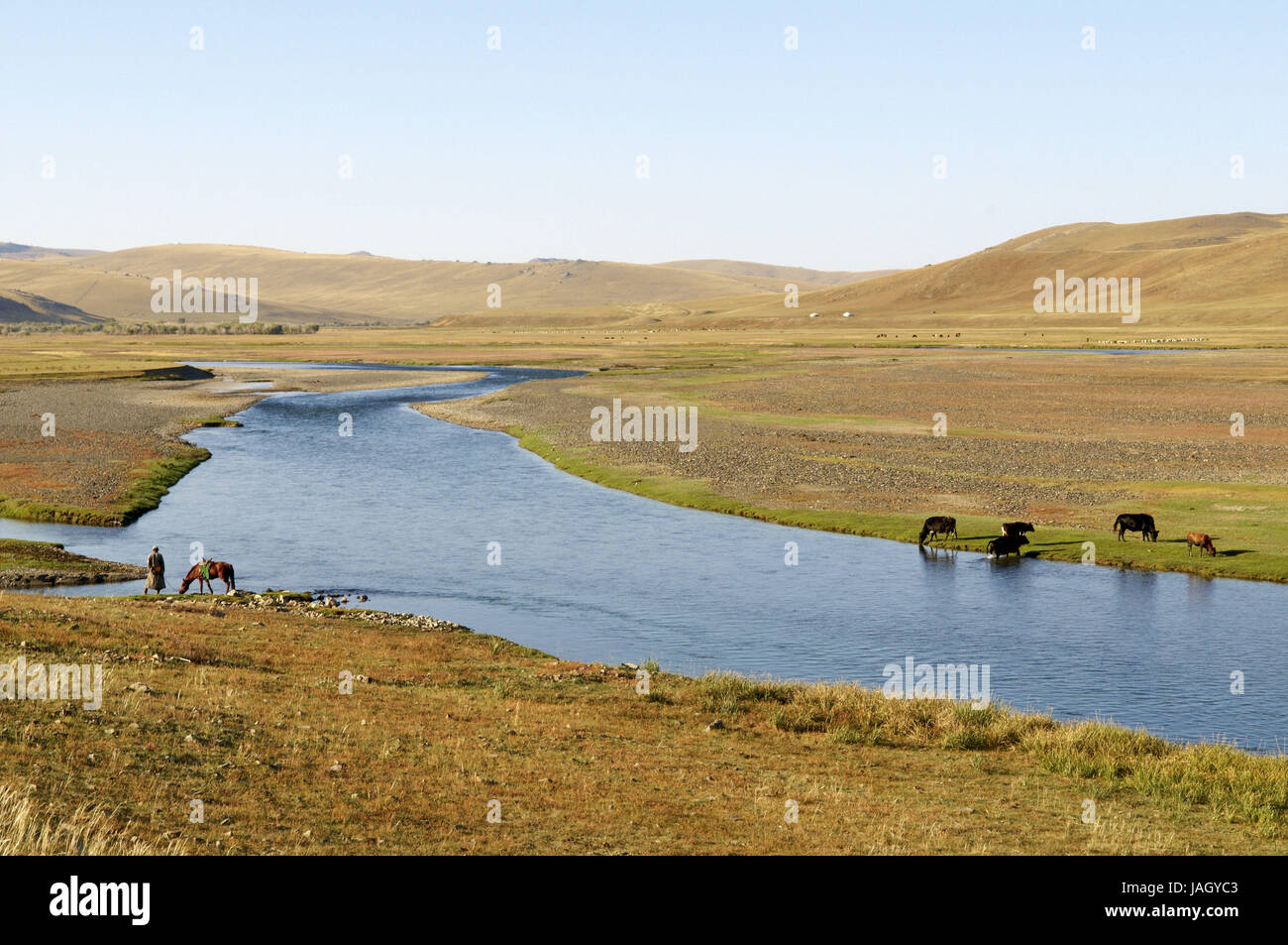 Mongolia,Central Asia,Ovorkhangai province,historical Orkhon valley ...
