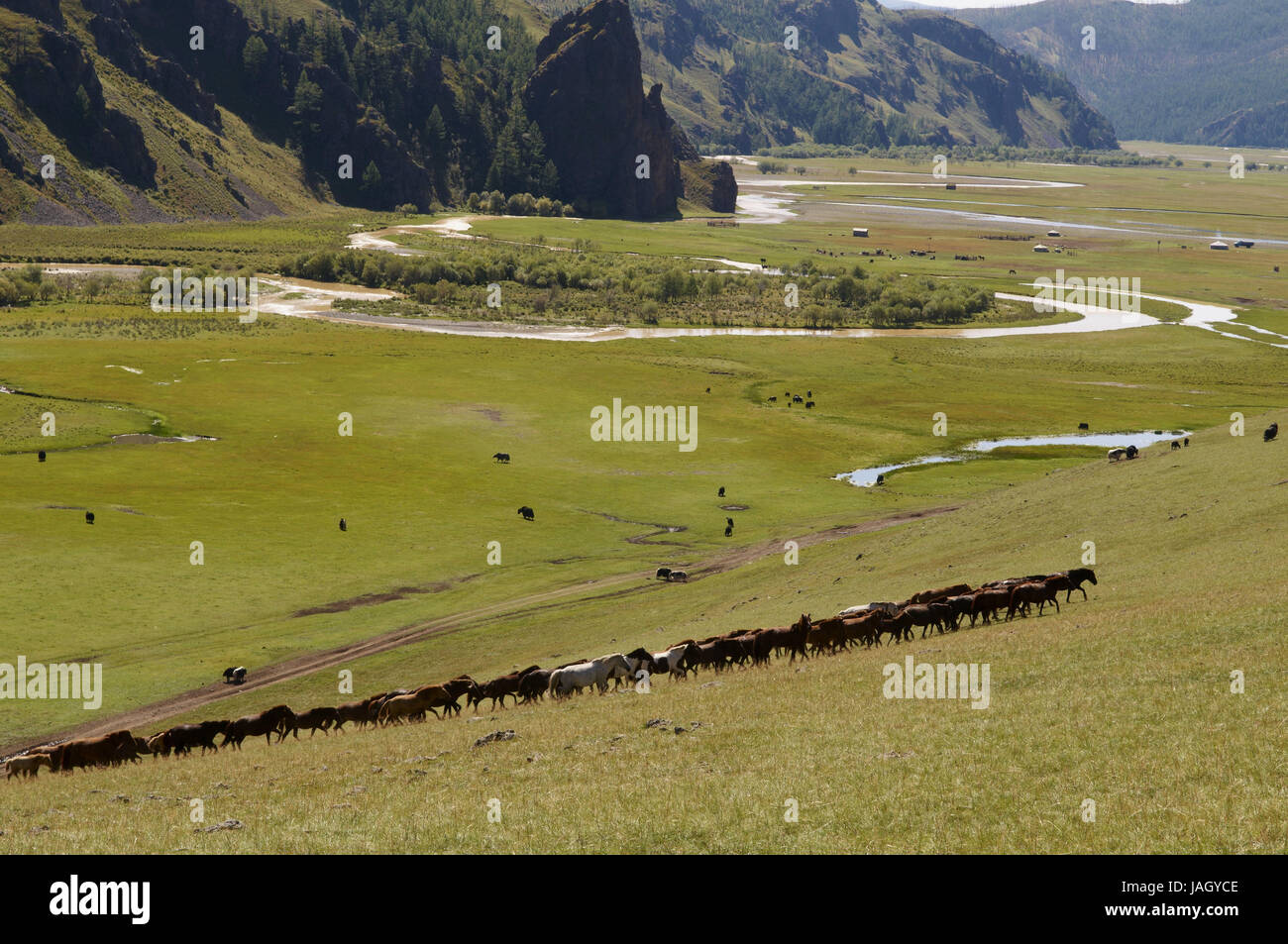 Mongolia,Central Asia,Ovorkhangai province,historical Orkhon valley ...