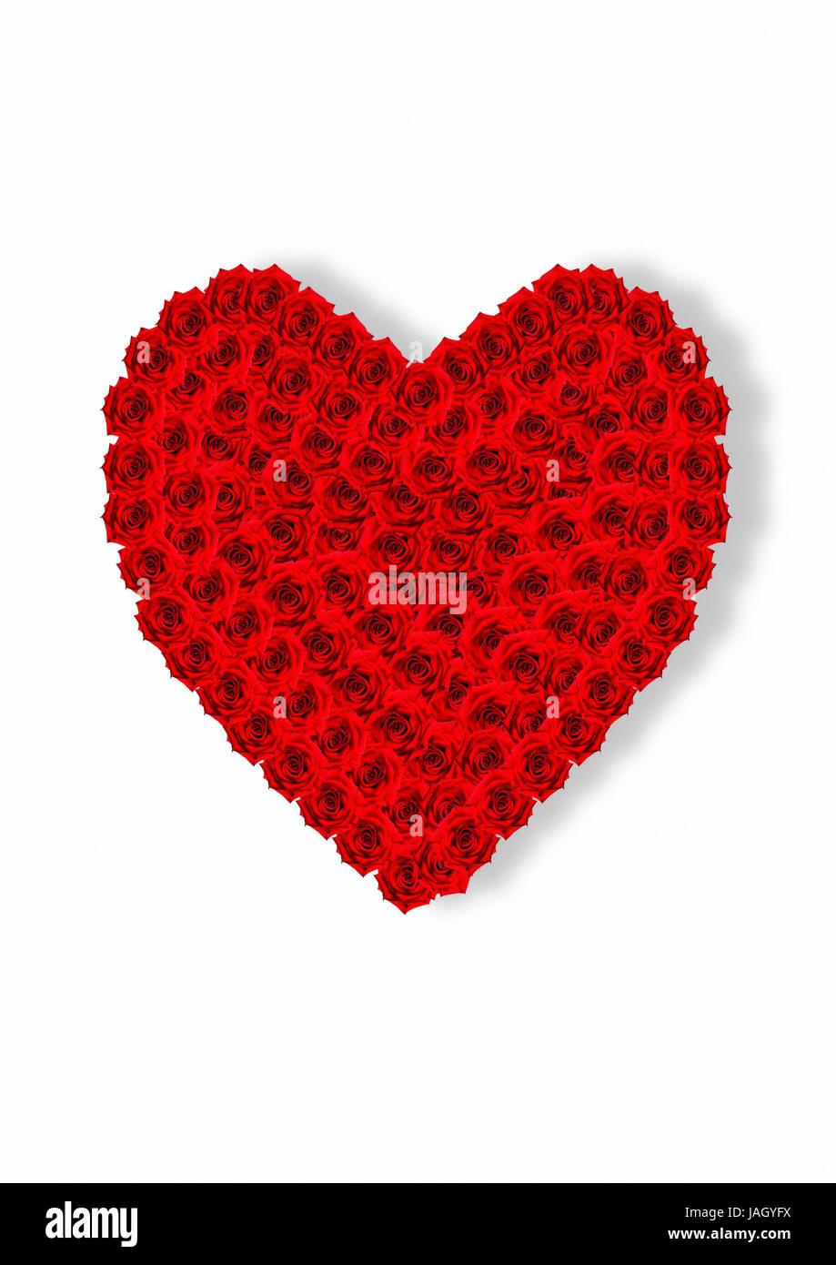 red heart from roses Stock Photo - Alamy