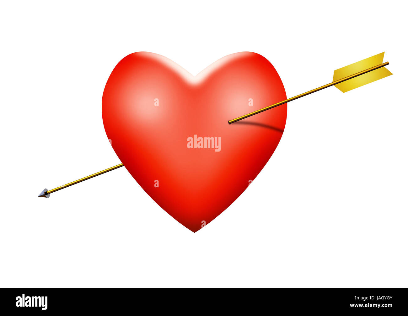 Heart shaped arrow hi-res stock photography and images - Alamy