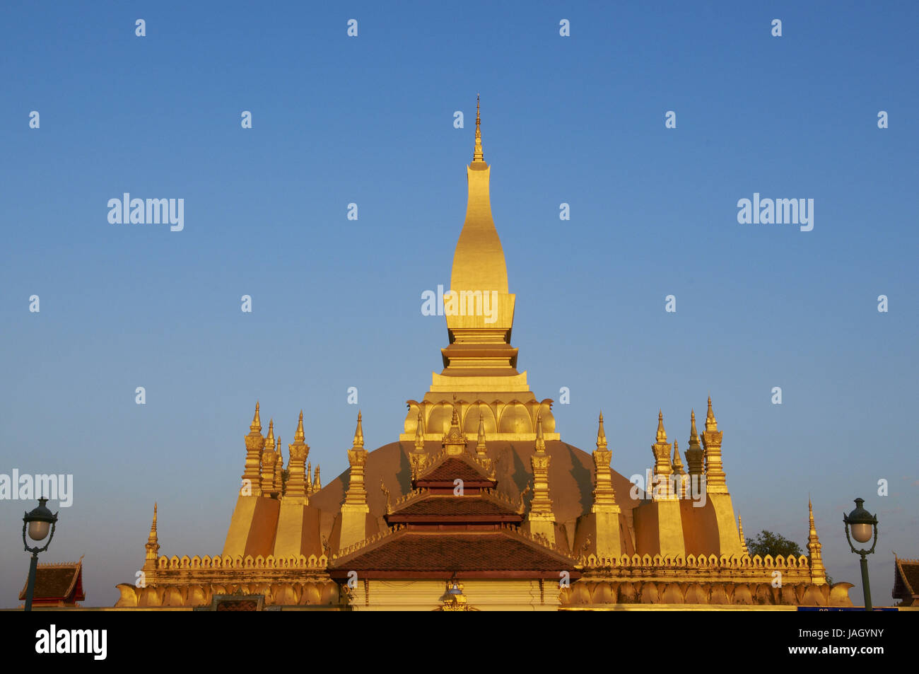 Laos,Vientiane,Pha That Luang,big Stupa,national icon,detail Stock ...