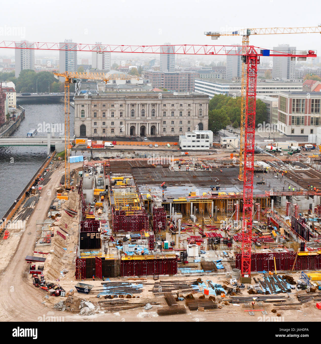 above view of urban building site in Berlin Stock Photo - Alamy