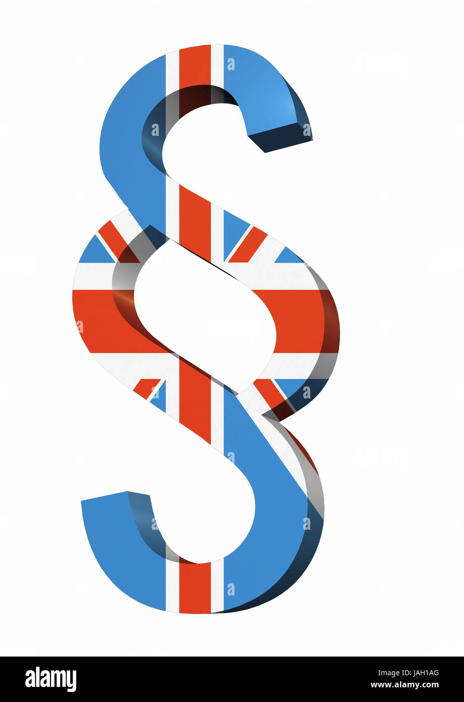 Paragraph characters in national colours England Stock Photo - Alamy