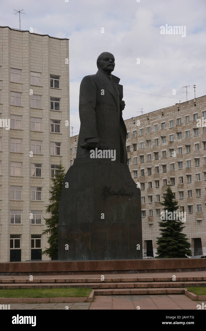 Russia,Archangelsk,space Lenin,statue,space Lenin,Lenin-Statue ...