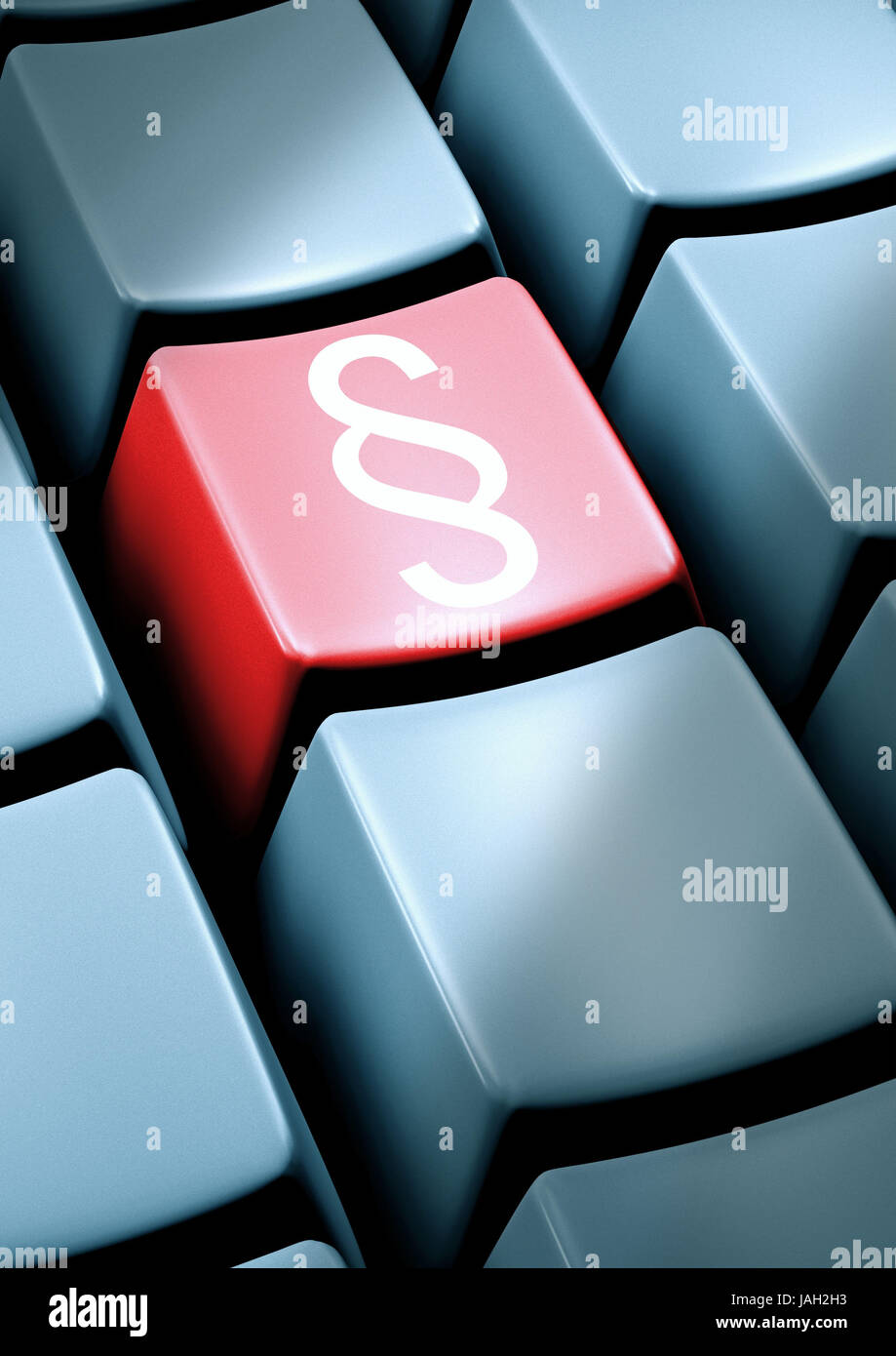 Section characters on button Stock Photo - Alamy