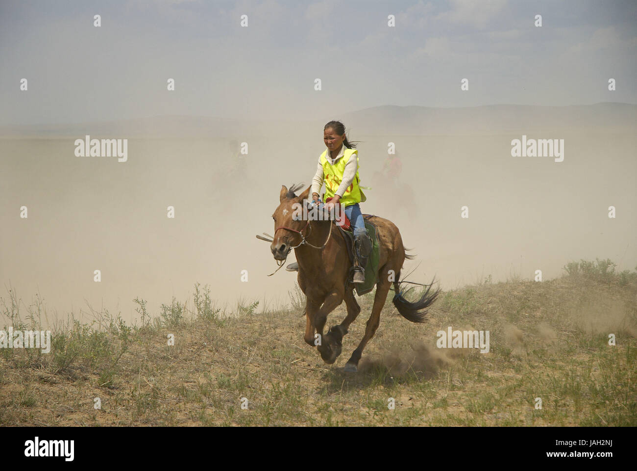 Bleed with his horses in the steppe hi-res stock photography and images ...