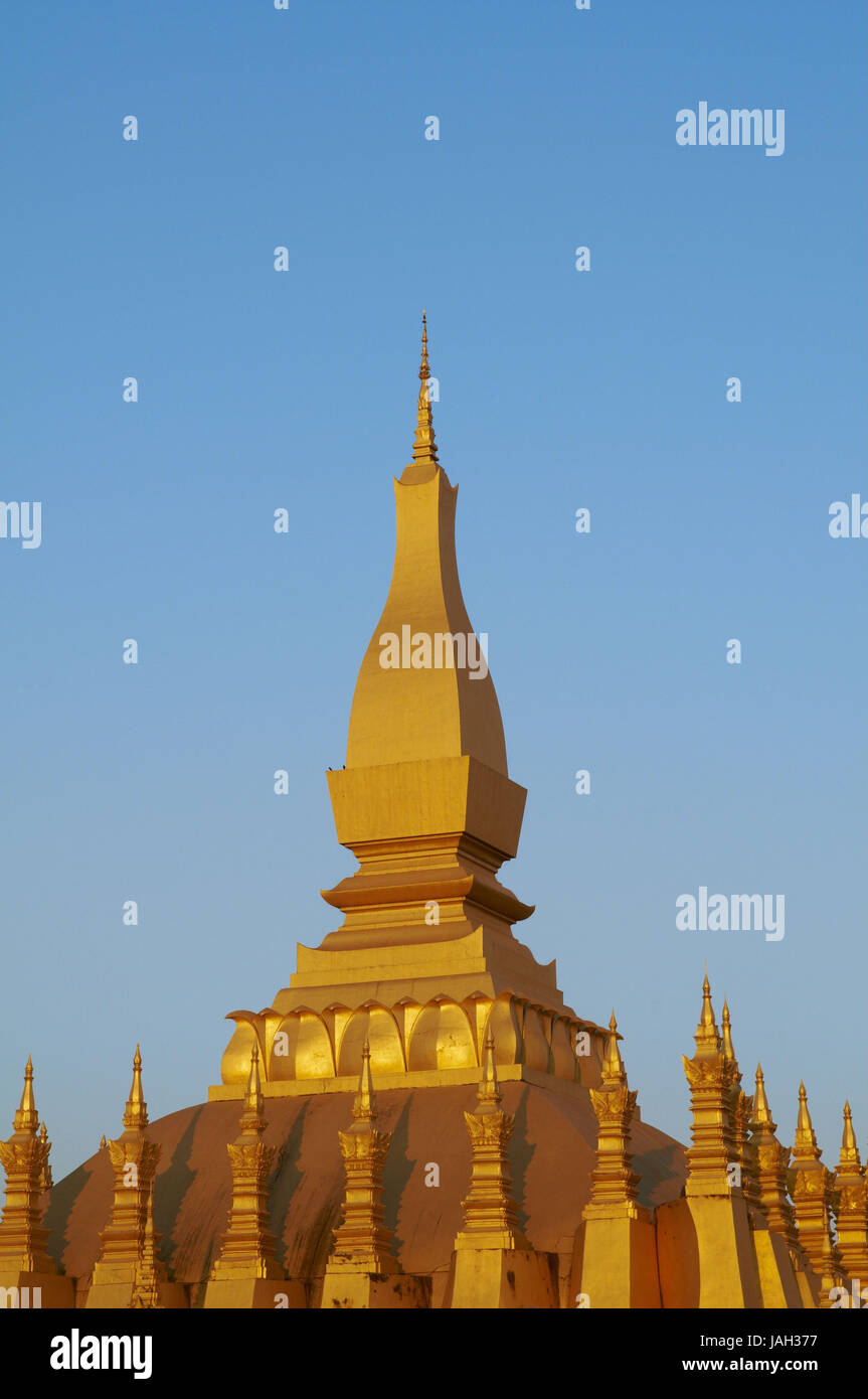 Laos,Vientiane,Pha That Luang,big Stupa,national icon,detail Stock ...