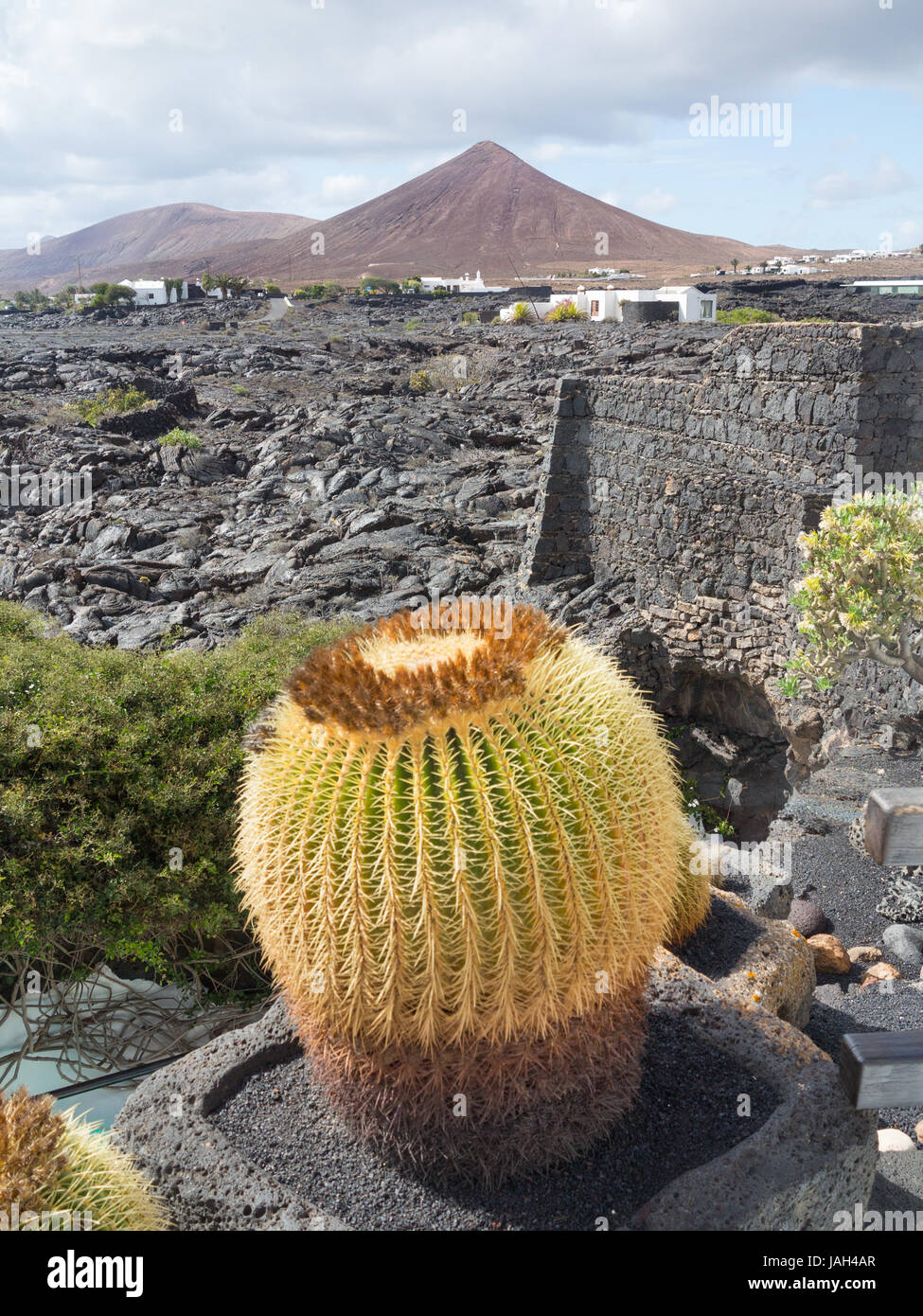 View from the House-Museum of Cesar Manrique in Tahiche on island of ...