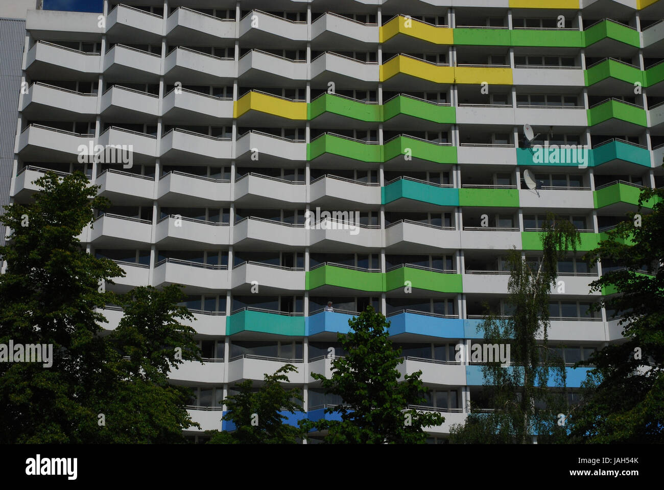 Germany,Schleswig - Holstein,Damp in 2000,high rise,flats Stock Photo ...