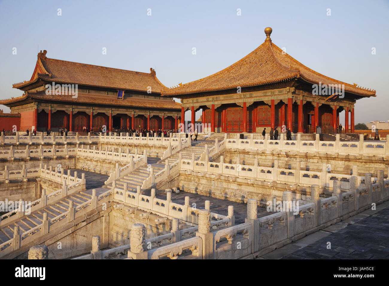 China,Peking,Forbidden City,palace museum,on the left the hall of the ...