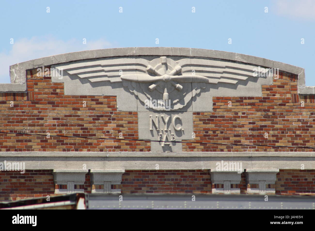 Hanger Pediment Detail, Floyd Bennett Field, Brooklyn, New York Stock ...