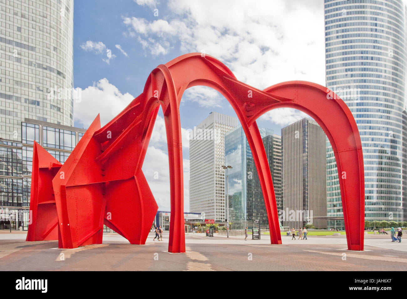France,Paris,La Defense,Calder Skulptur Stock Photo - Alamy
