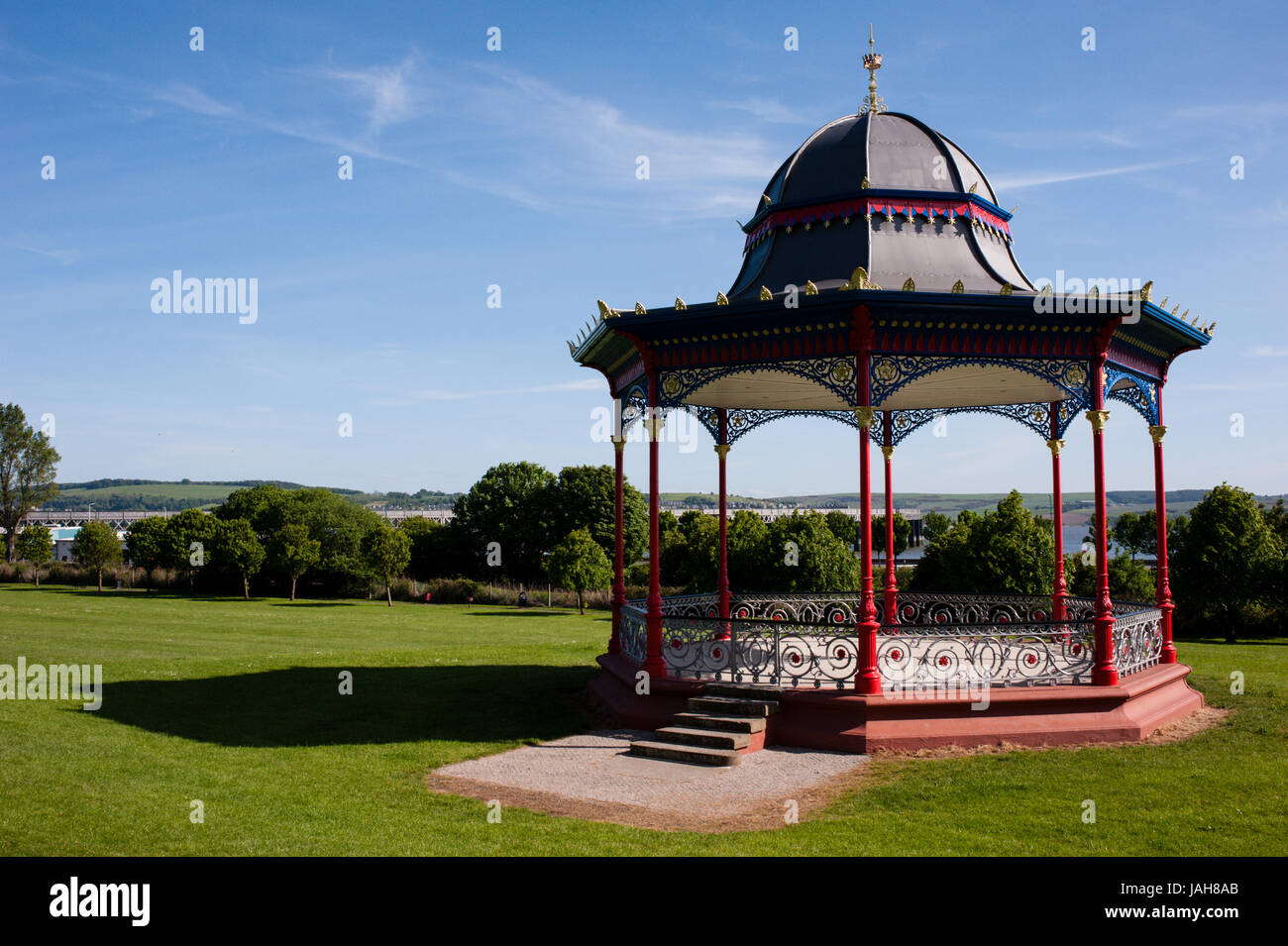 Magdalen Green and Bandstand at Dundee West End. Situated on the north ...