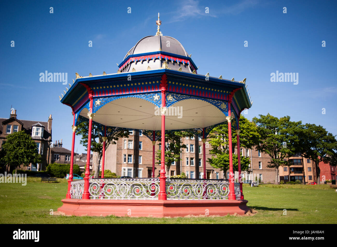 Magdalen Green and Bandstand at Dundee West End. Situated on the north ...