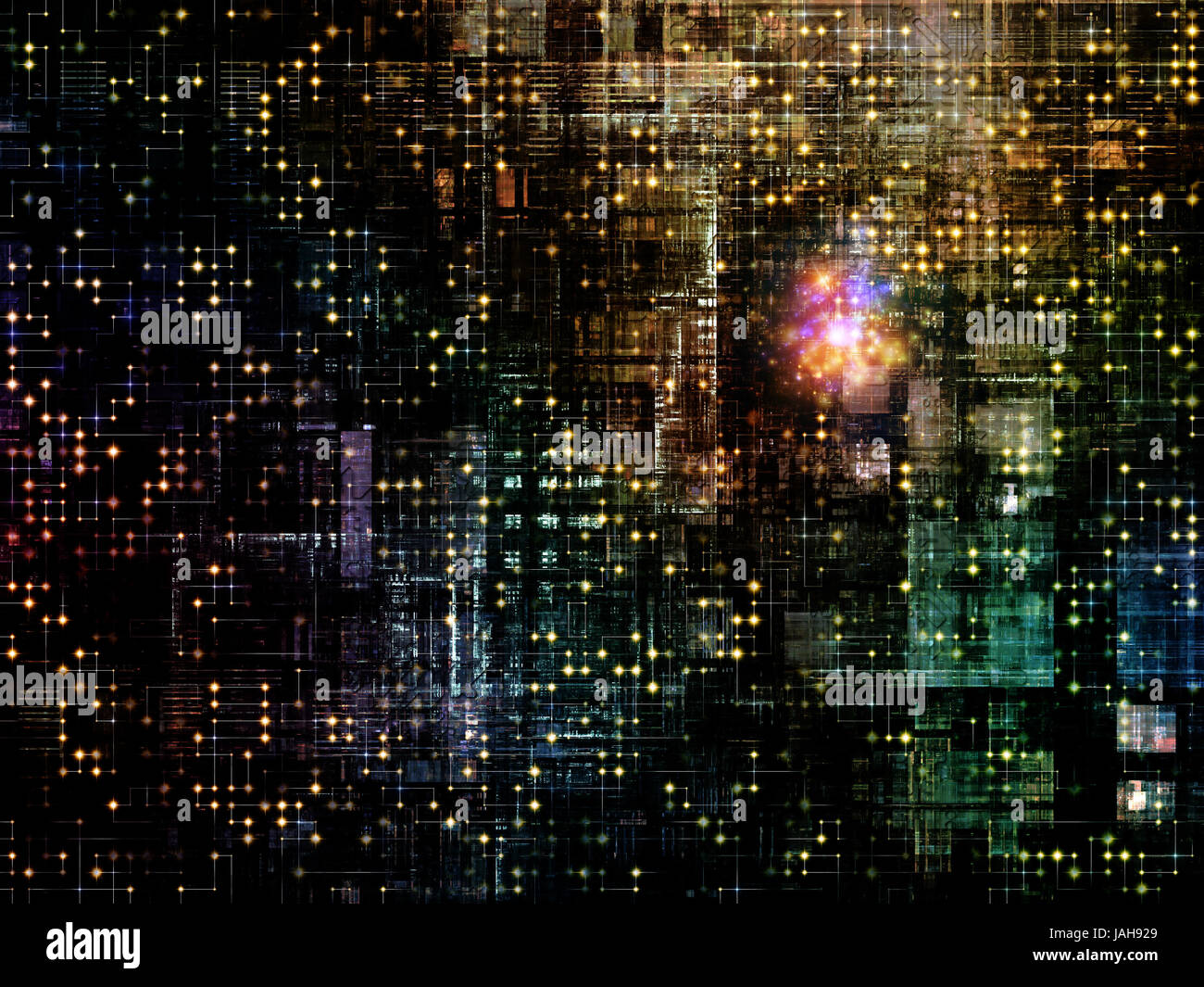 Background of fractal, geometric and technological texture elements for ...