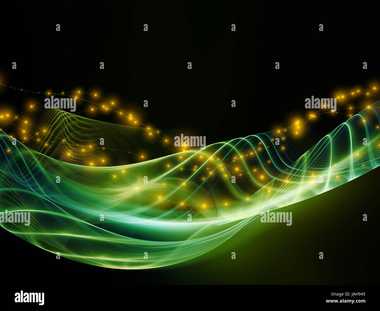 Fractal Wave series. Arrangement of fractal sine waves and color on the ...