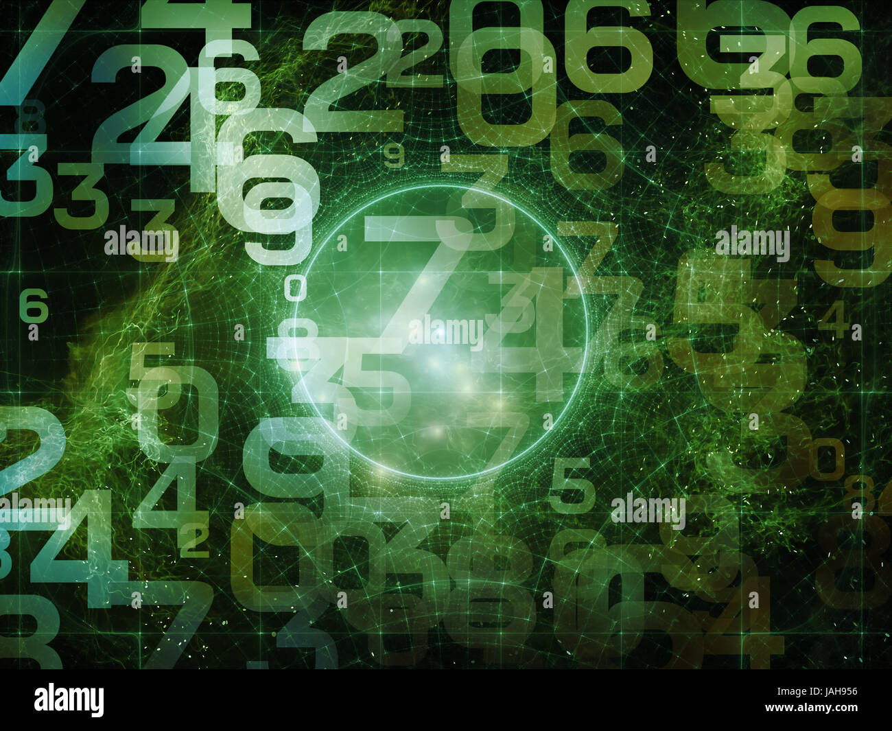 Number in Space series. Interplay of numbers, fractal textures and ...