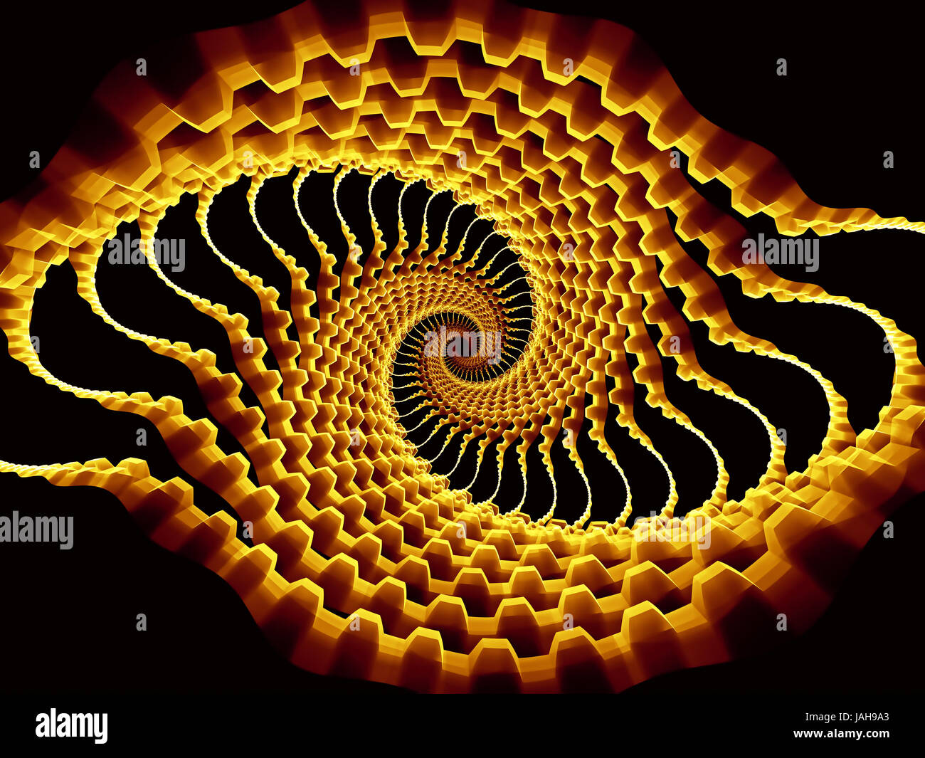 Golden Gears series. Background of golden fractal gear elements for ...