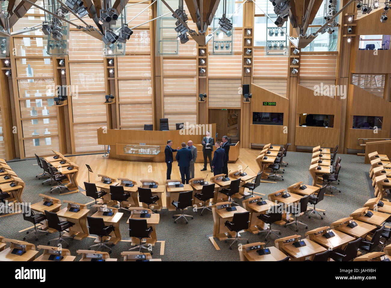 Interior of the Scottish Parliament Building, Holyrood, Edinburgh ...