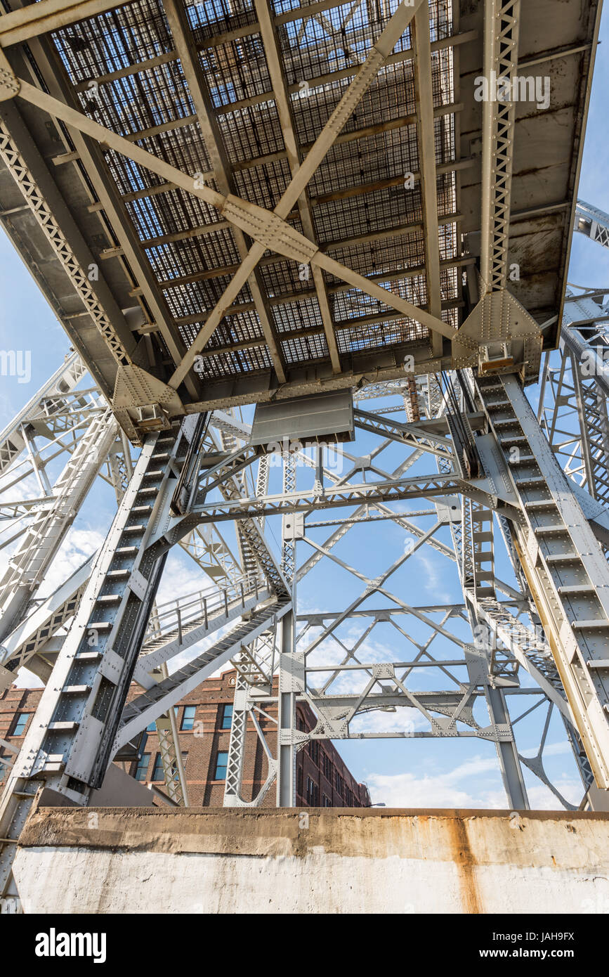 Detail of a mechanical metal structure Stock Photo - Alamy