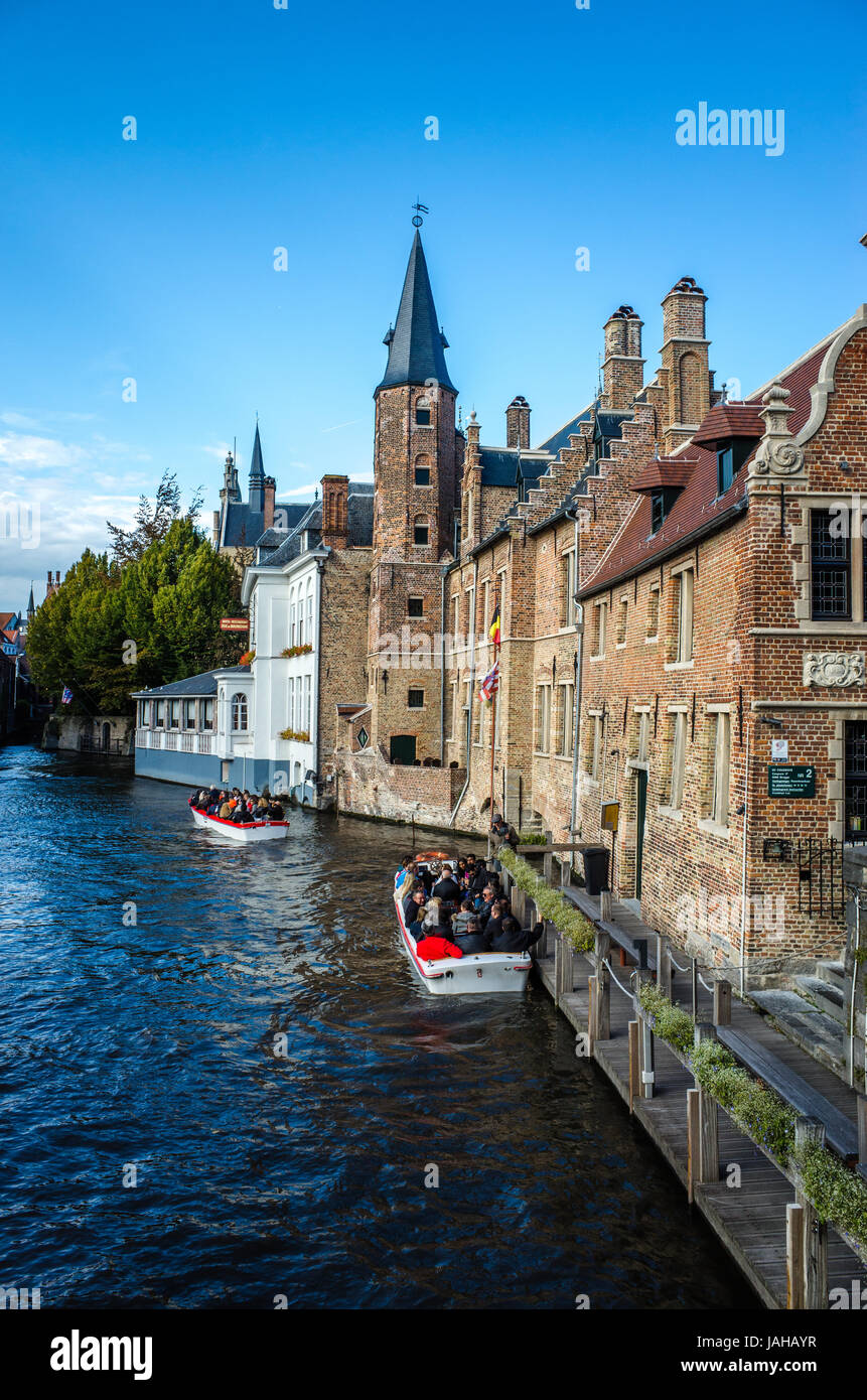 Canal in Bruge, Belgium Stock Photo - Alamy