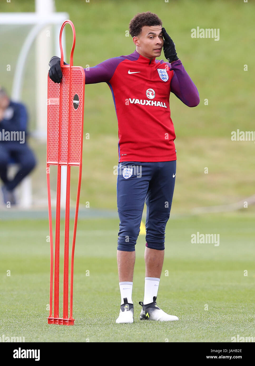 England's Dele Alli during the training session at St George's Park ...