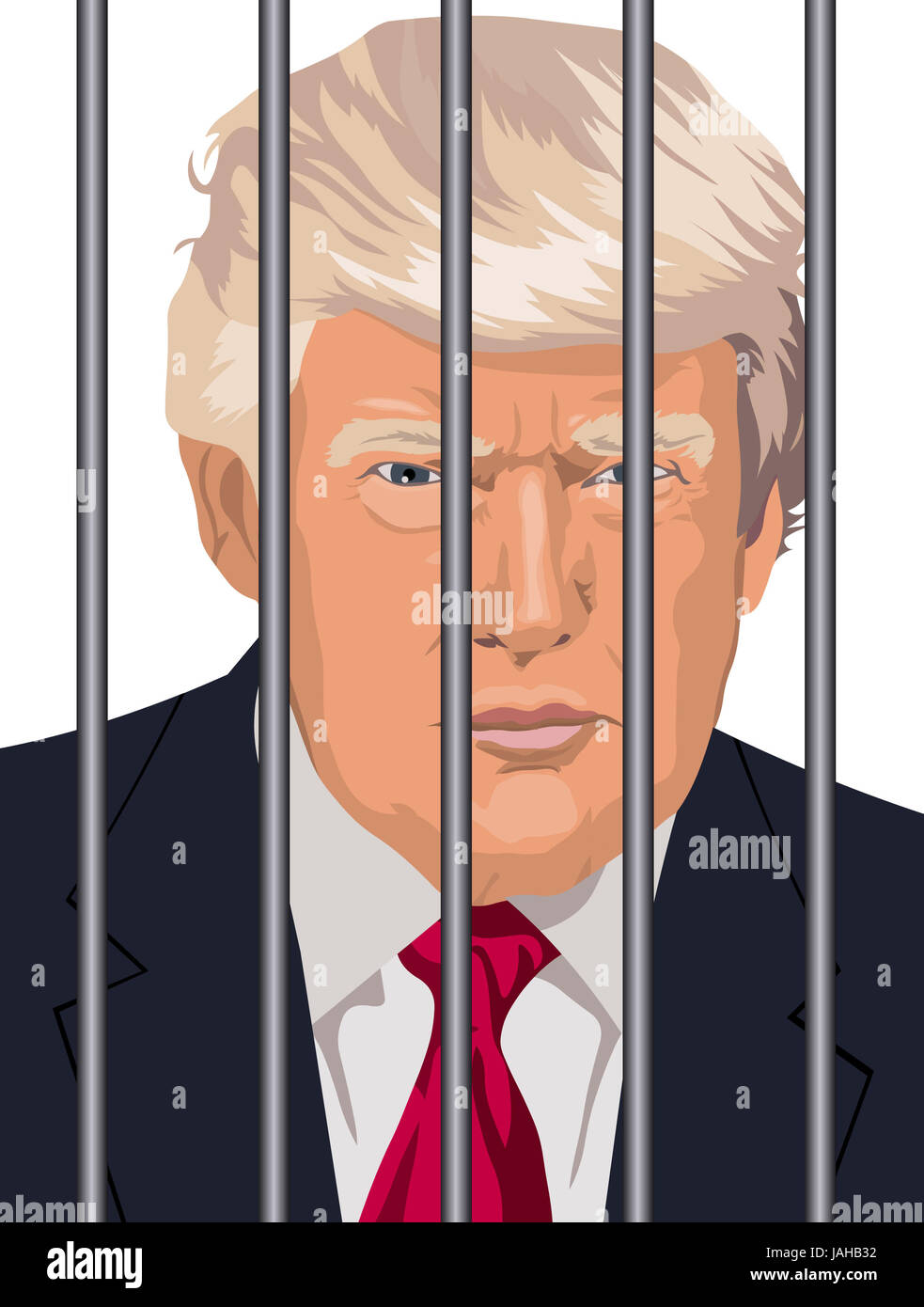 Donald trump behind bars hi-res stock photography and images - Alamy