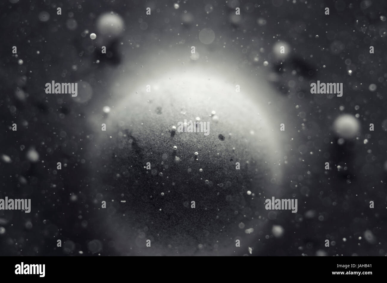 planet in space concept abstract dark background Stock Photo - Alamy