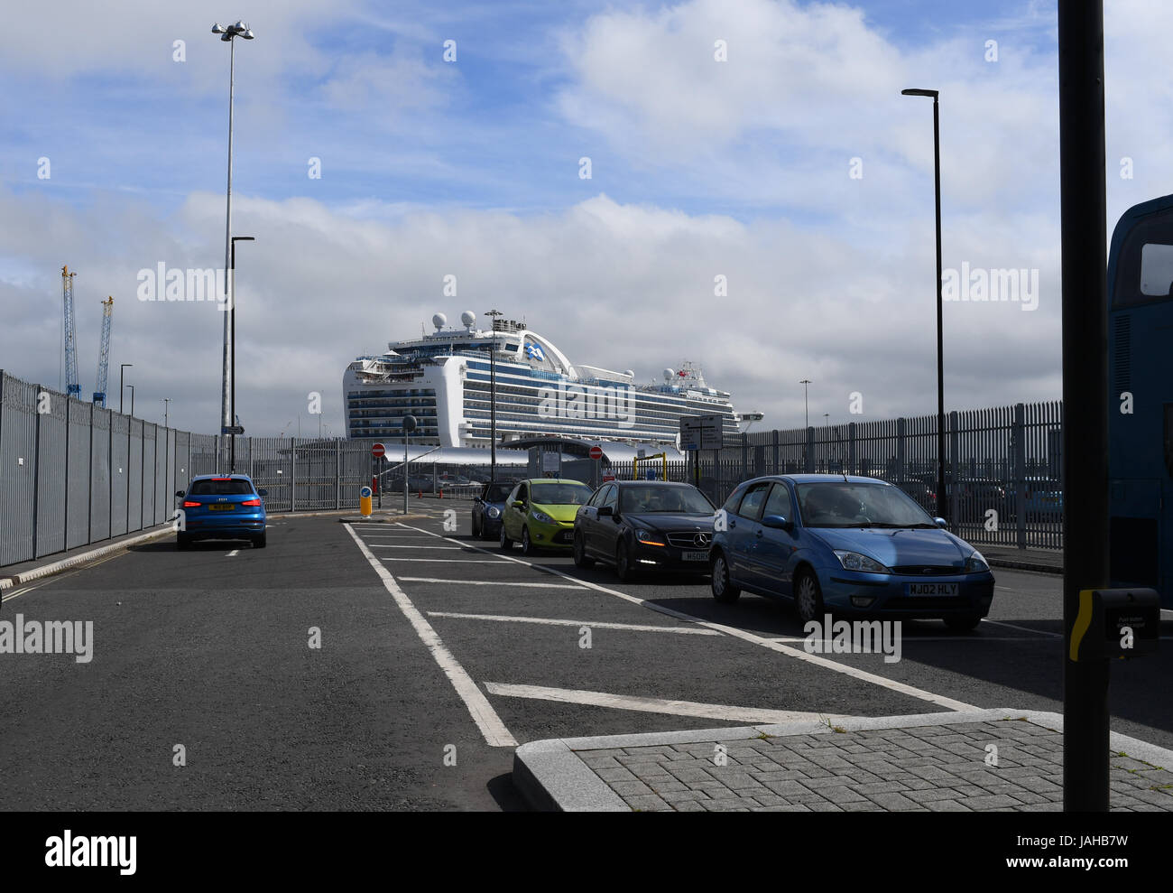 cruise ship terminal entrance at Southampton docks Stock Photo - Alamy