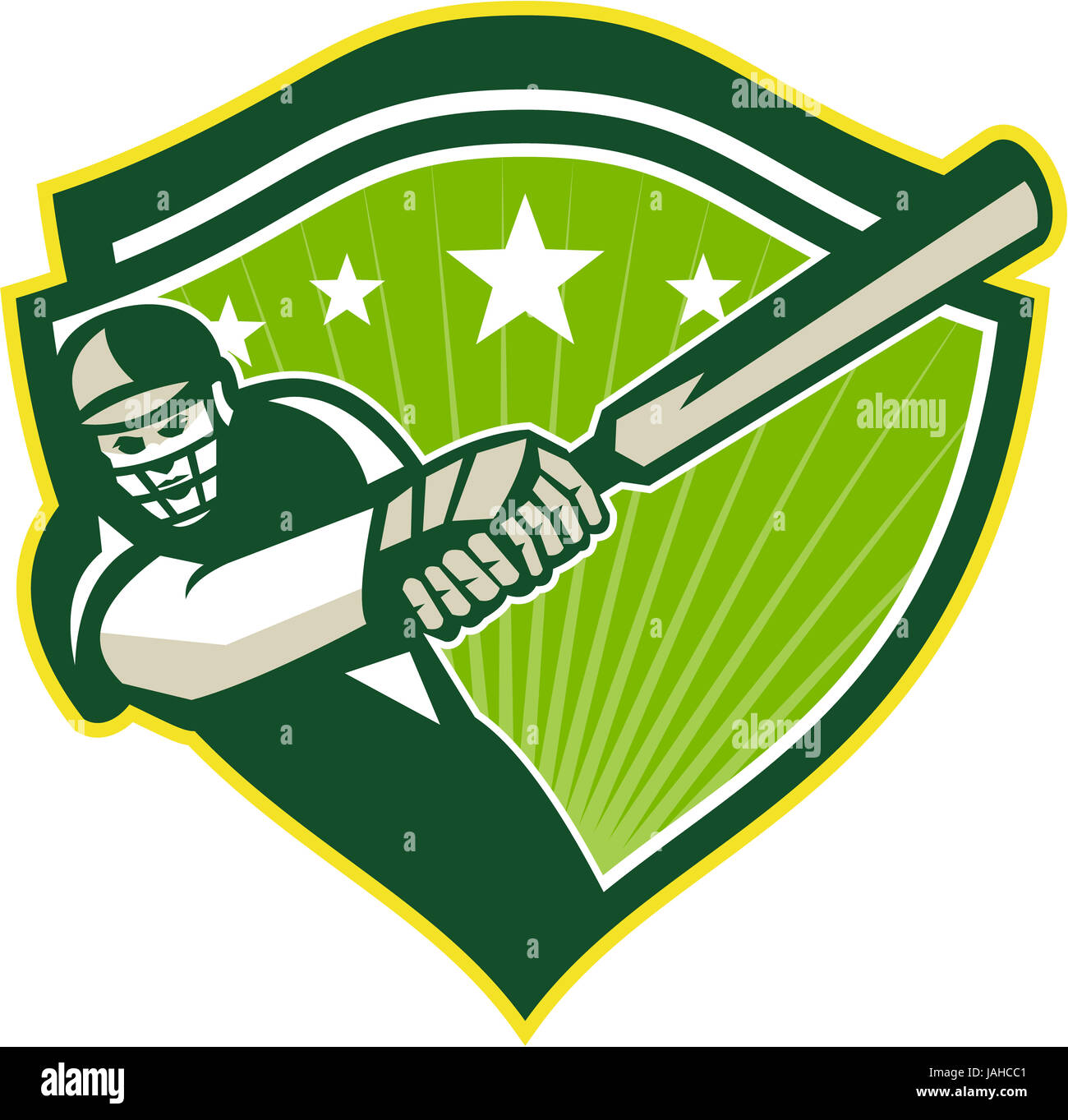 Cricket player batsman batting front hi-res stock photography and ...