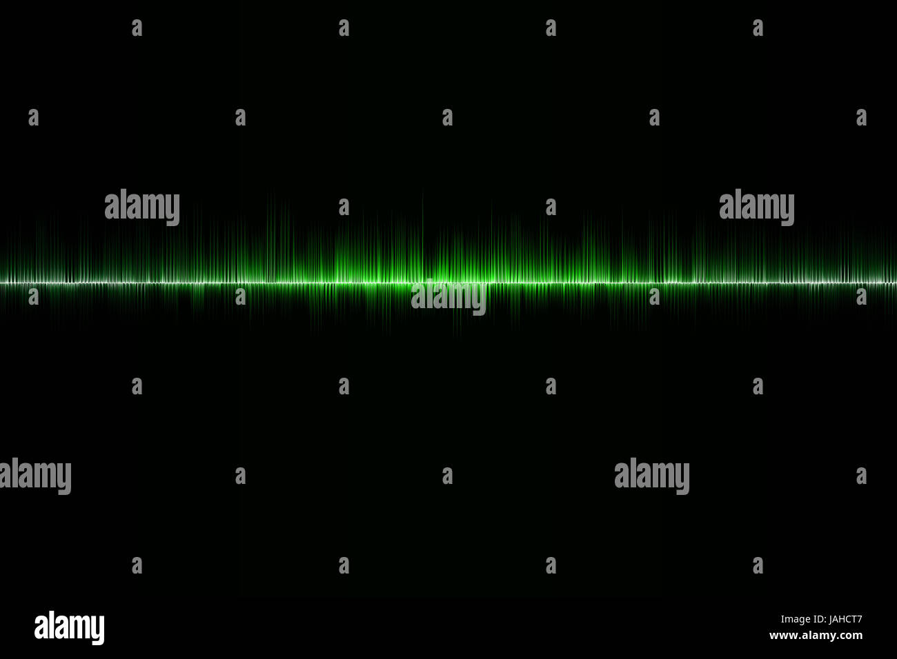 green colors sound waves computer generated illustration Stock Photo ...