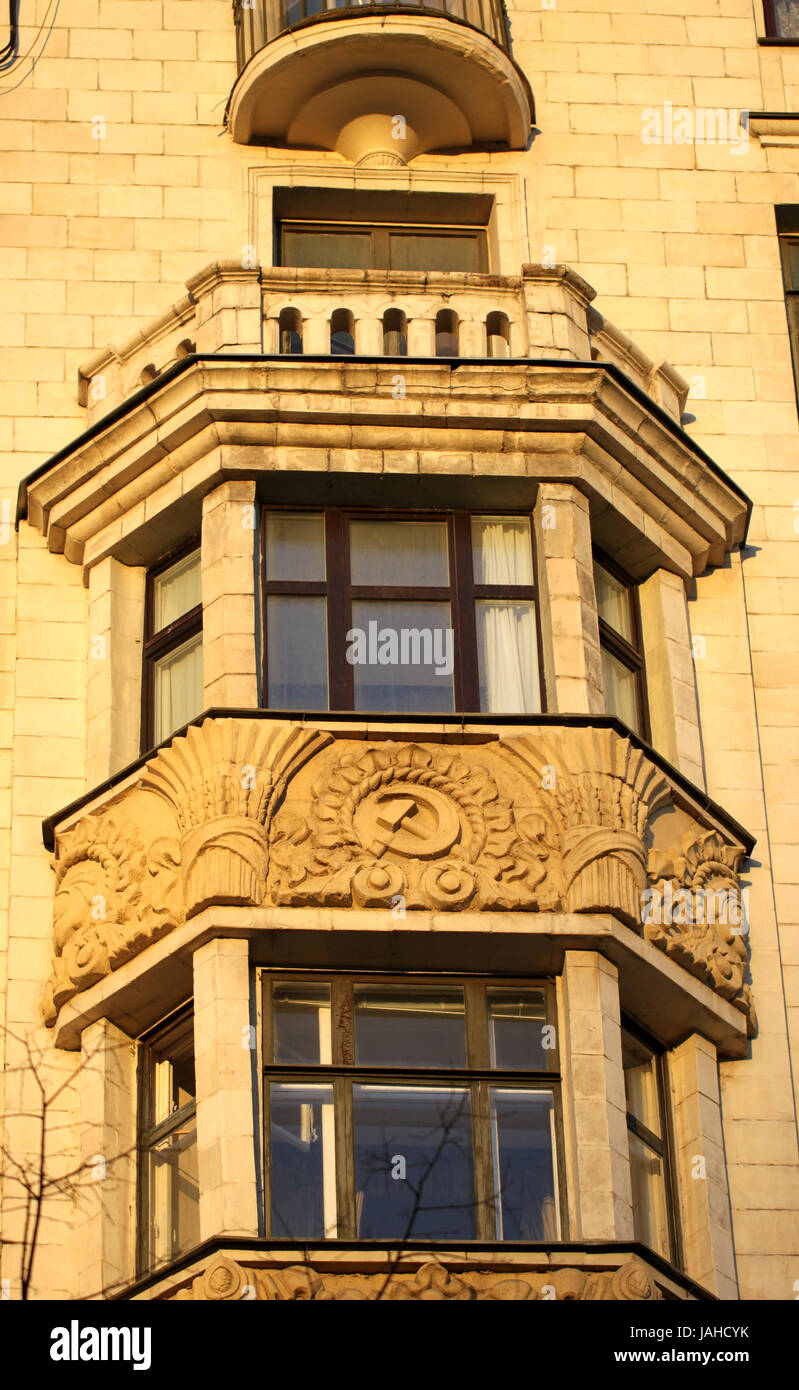 The windows in a large house with balconyand Stock Photo - Alamy