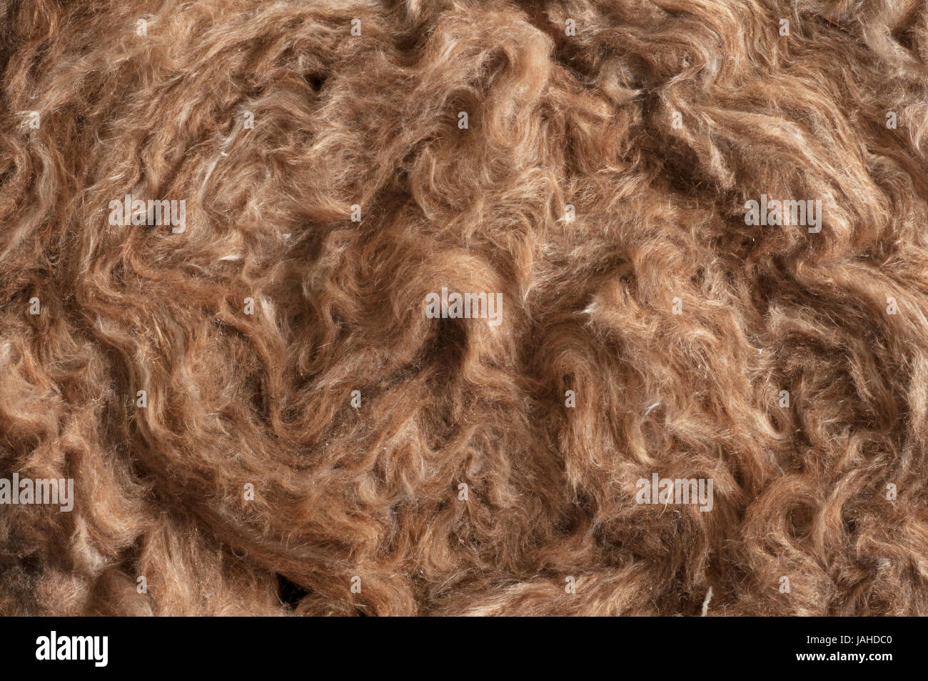 Close up of a glass wool roll for insulation purpose, side view with ...