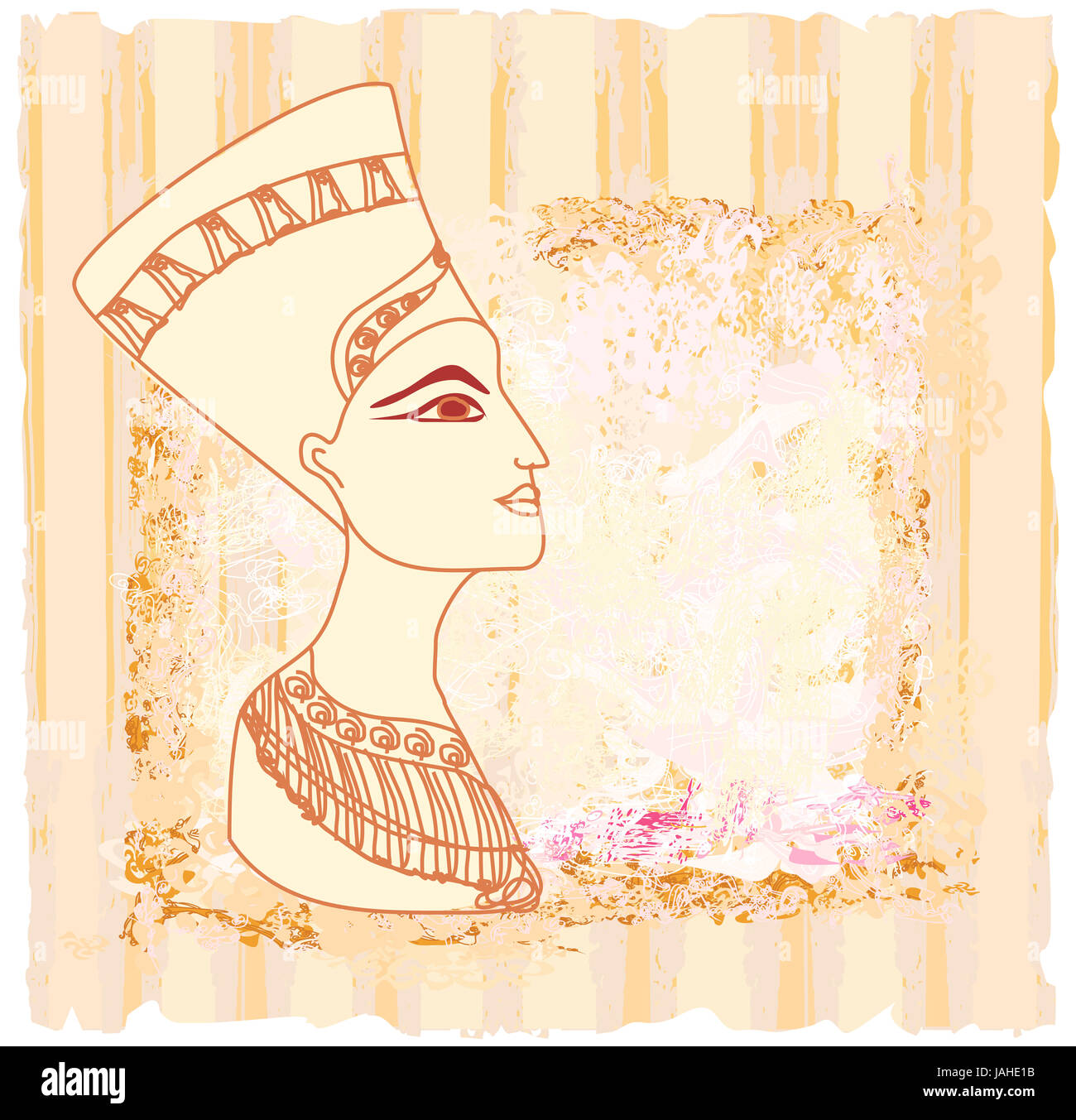 Queen Cleopatra Stock Illustration Image Of Hieroglyphs Egypt Queen
